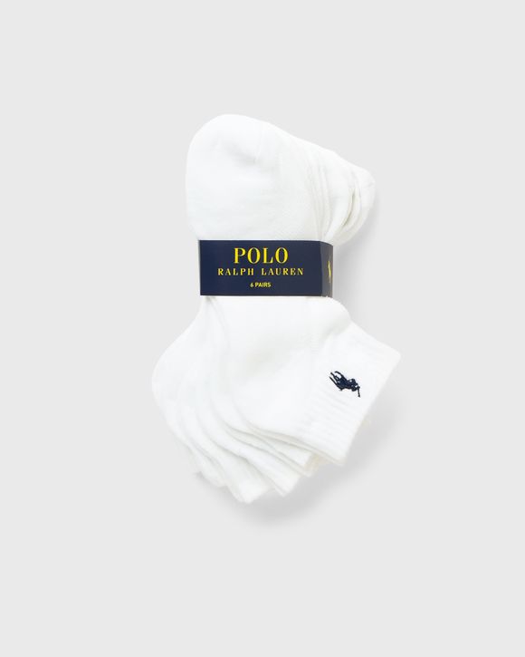 Polo Ralph Lauren CUSHION SOLE QT-SOCKS 6-PACK White | BSTN Store