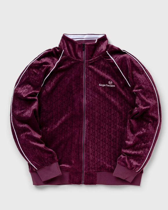 Sergio Tacchini DEBOSSED VELOUR TRACK JACKET Red | BSTN Store