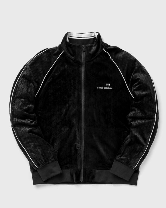 Sergio Tacchini DEBOSSED VELOUR TRACK JACKET Black | BSTN Store
