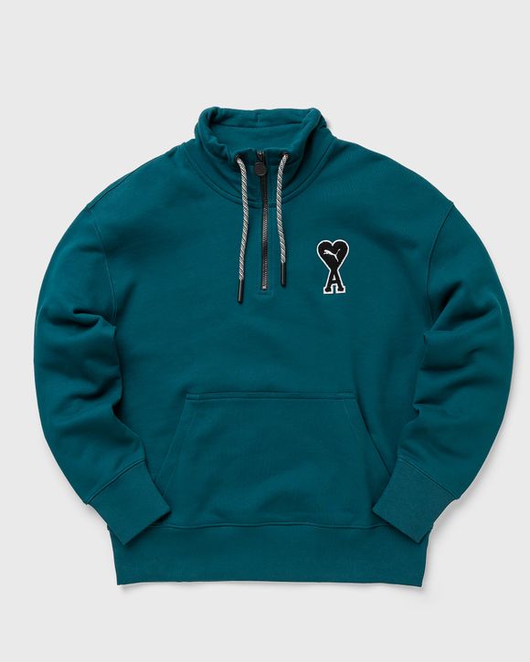 Puma PUMA x AMI Half-Zip Sweatshirt Green | BSTN Store