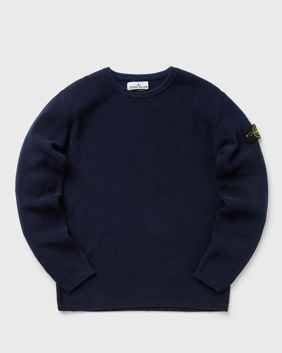 Stone Island Pullover Ribbed Soft Cotton Blue | BSTN Store