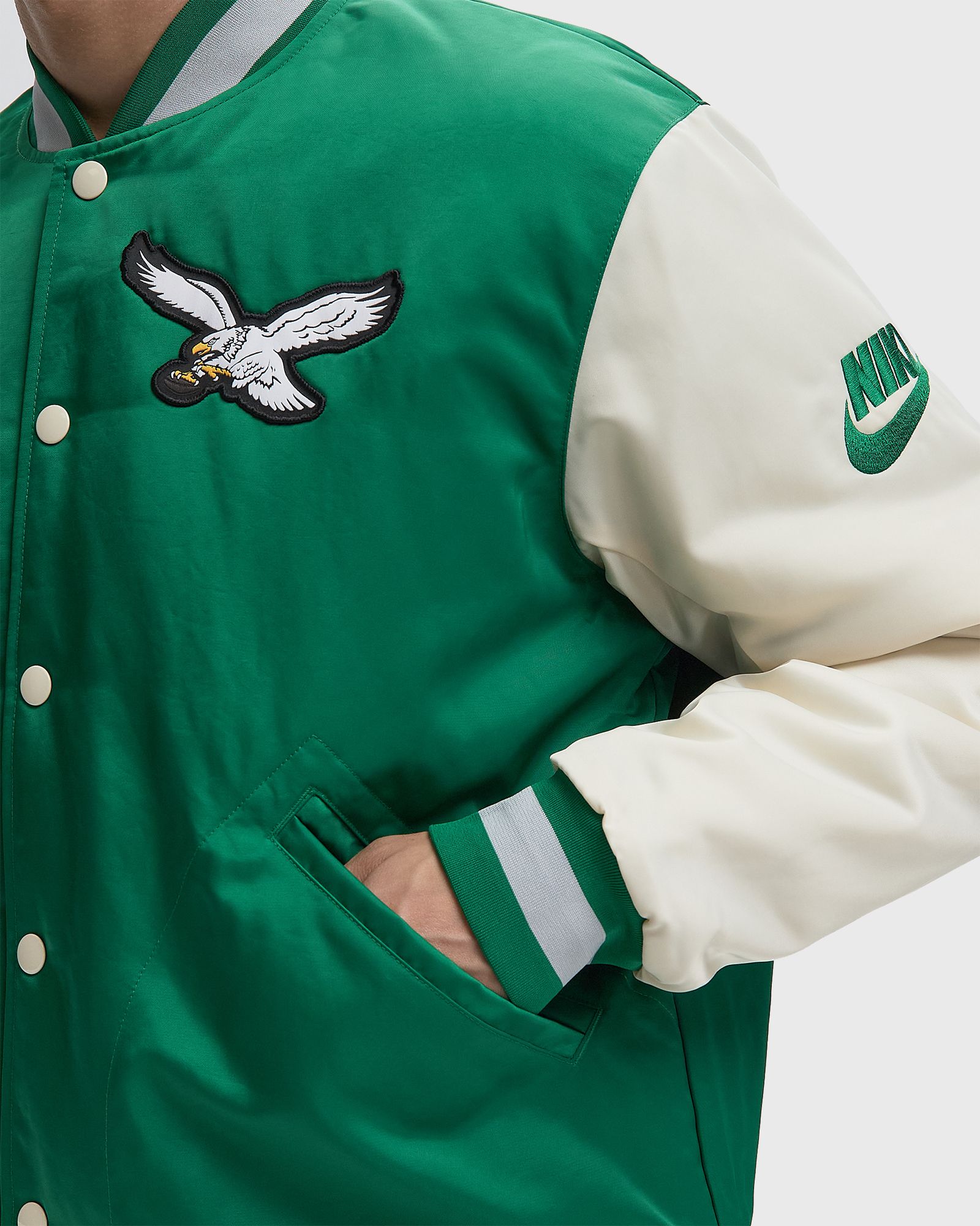 Nike Nike Rewind Legacy Bomber Jacket Green White | BSTN Store