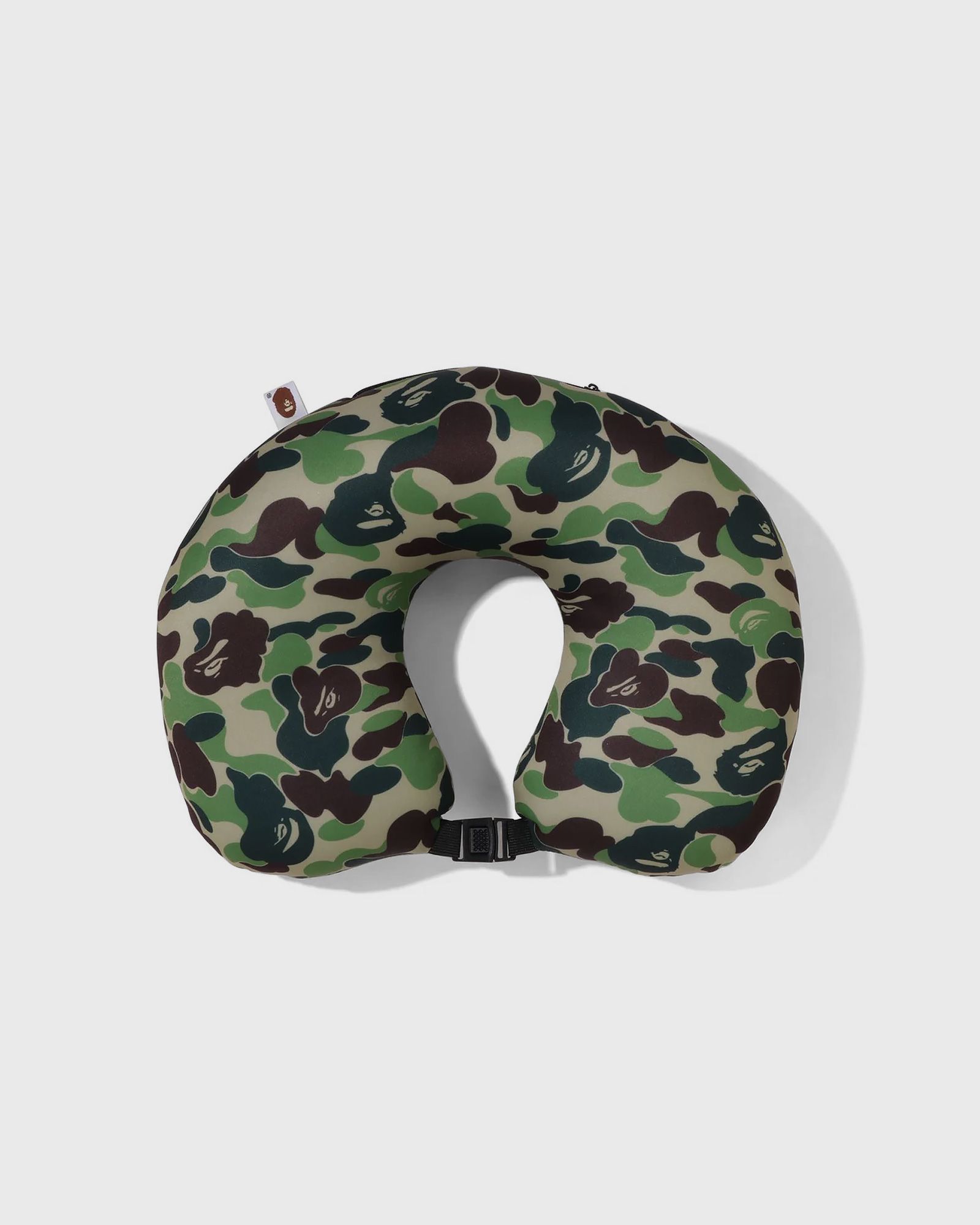 A Bathing Ape ABC CAMO 2WAY APE HEAD NECK PILLOW Green | BSTN Store