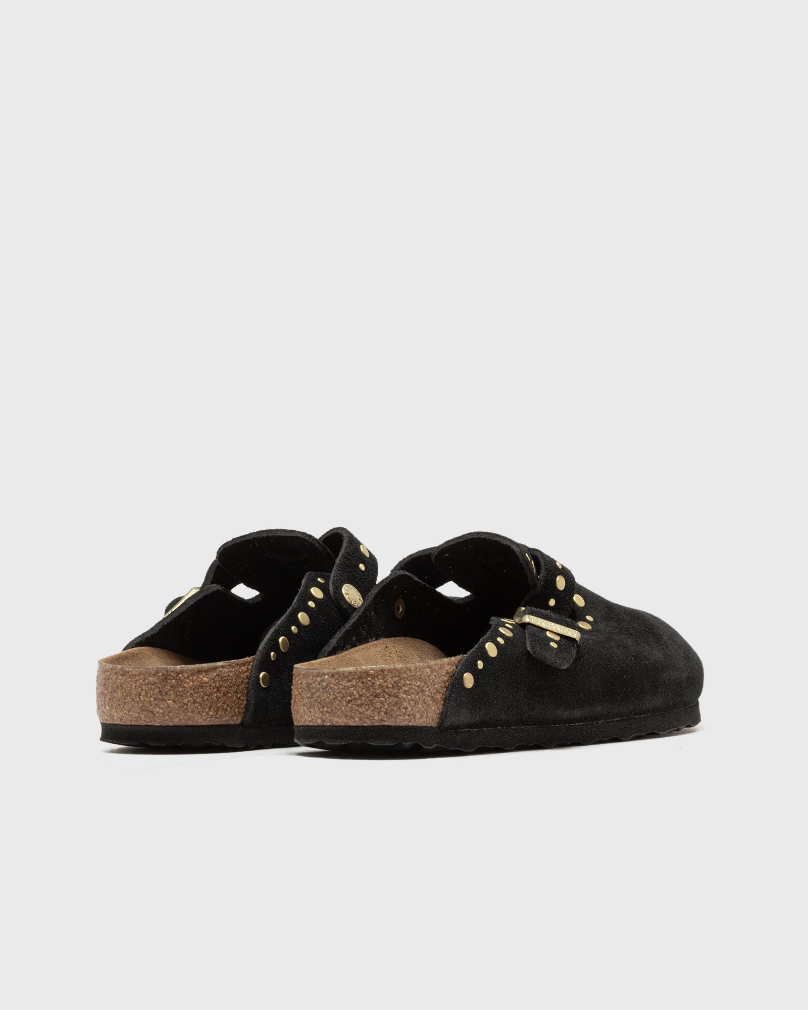 Birkenstock Boston Rivet Suede Leather Black | BSTN Store