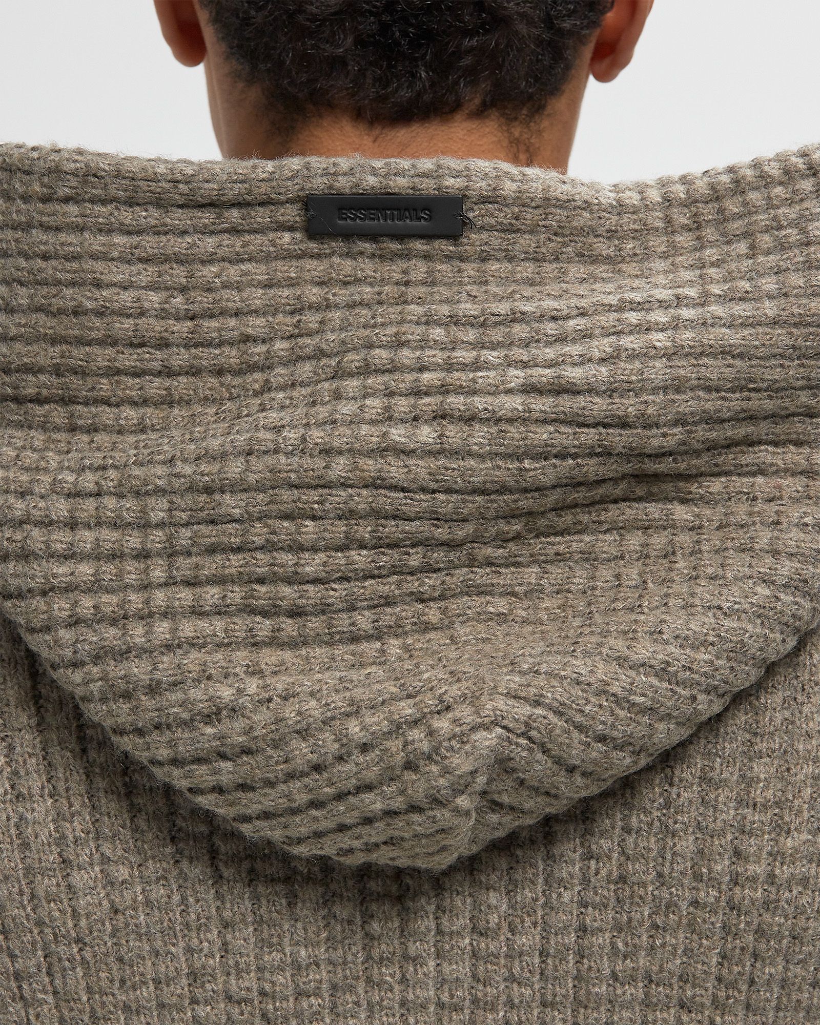 Fear of God Essentials HEAVY WAFFLE 90'S HOODIE Grey | BSTN Store