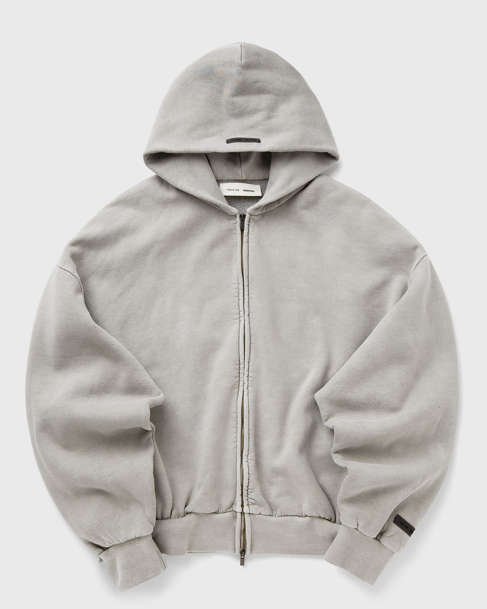 Fear of God Essentials CLASSIC FULL ZIP HOODIE Grey | BSTN Store
