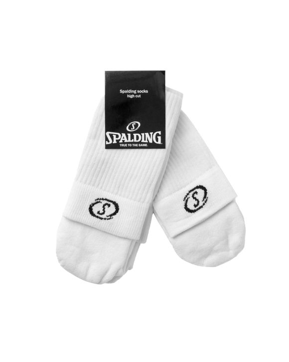 SPALDING Socks High Cut 2-Pair White | BSTN Store