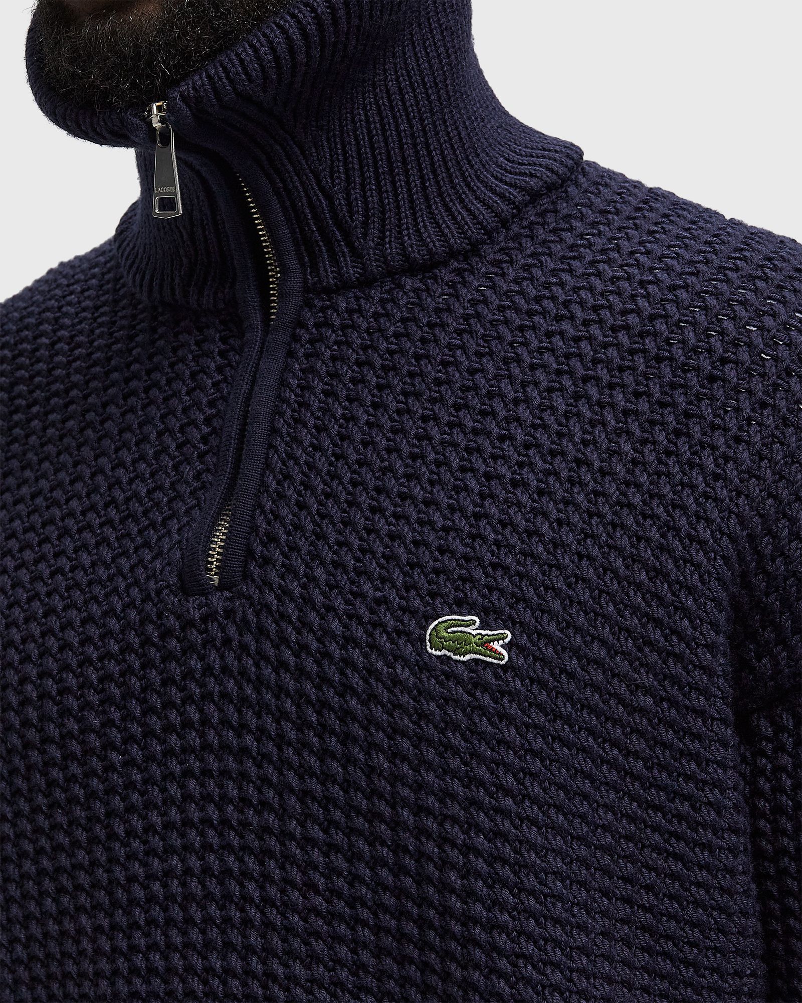 Lacoste KNIT SWEATER Blue | BSTN Store