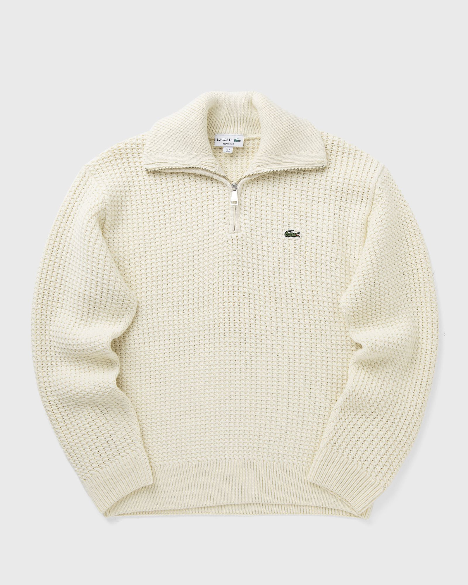Lacoste KNIT HALF ZIP Beige | BSTN Store