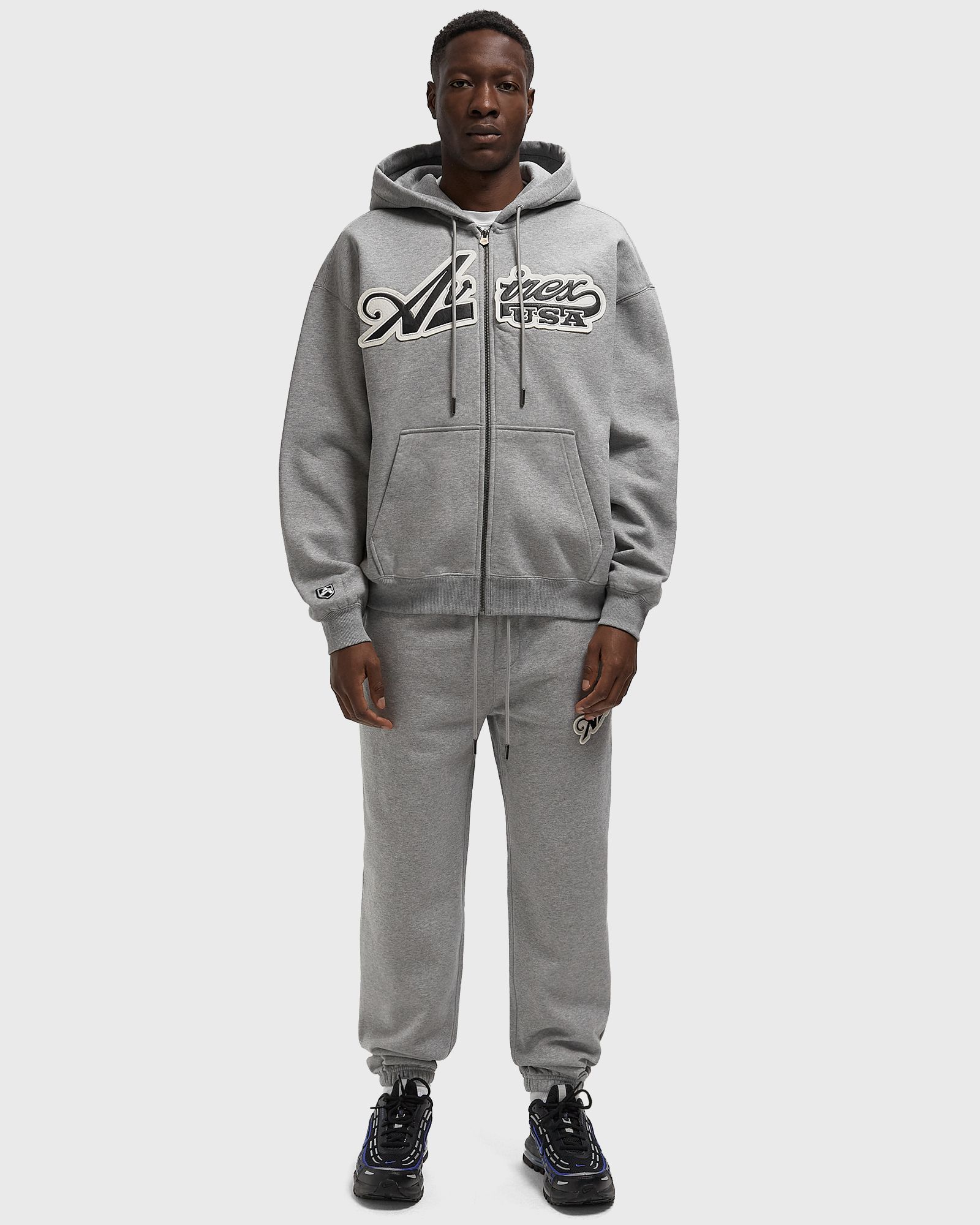 Avirex SCRIPT HOODIE Grey | BSTN Store