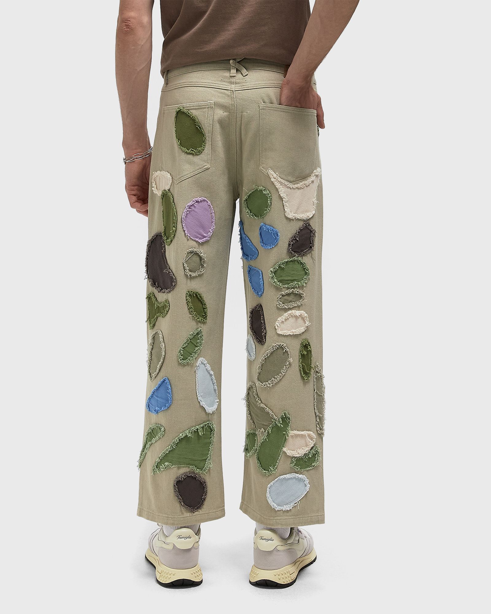 KidSuper Studios Allover Patchwork Face Pants Green Multi | BSTN Store