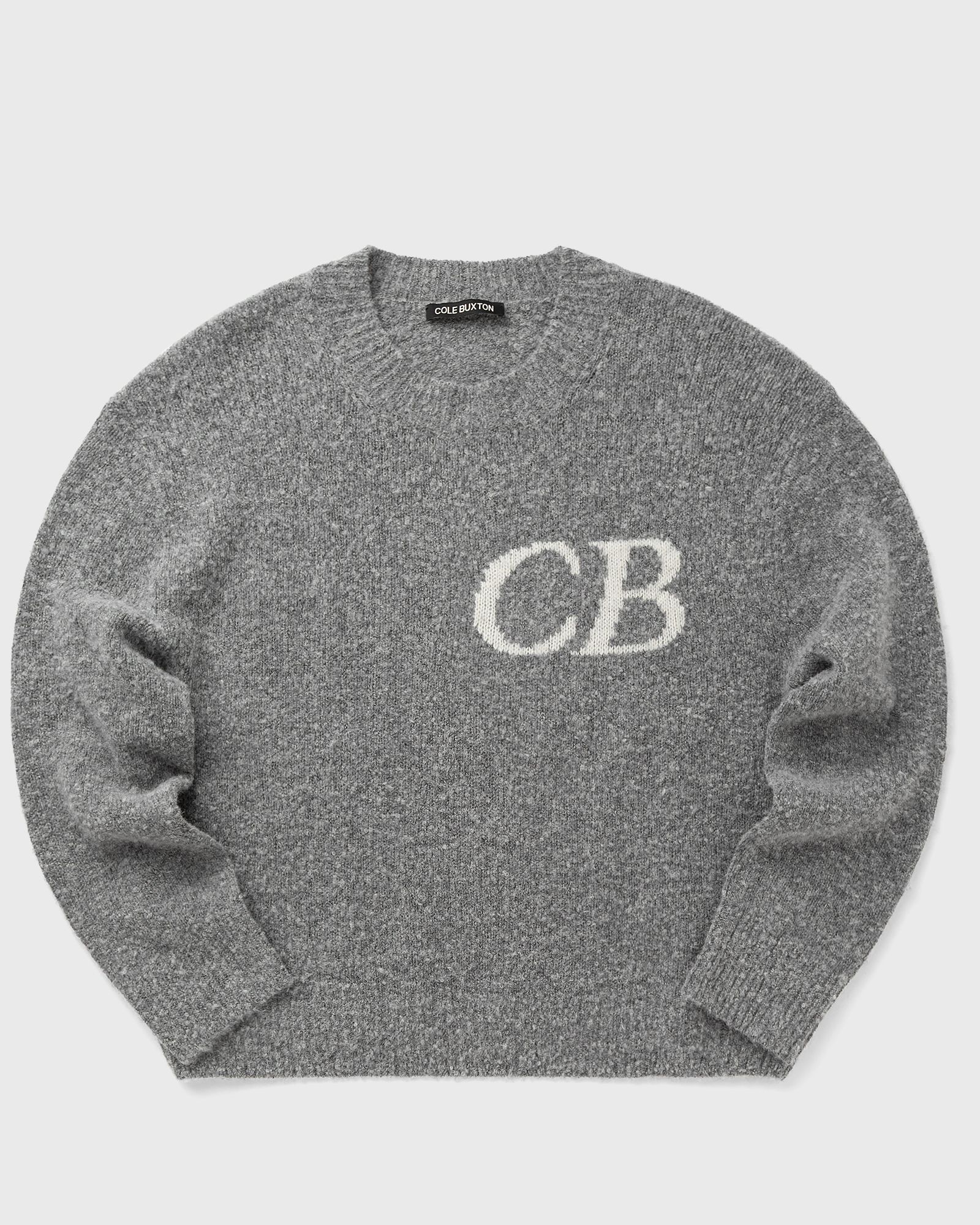 Cole Buxton CB LOGO KNIT SWEATER Grey | BSTN Store