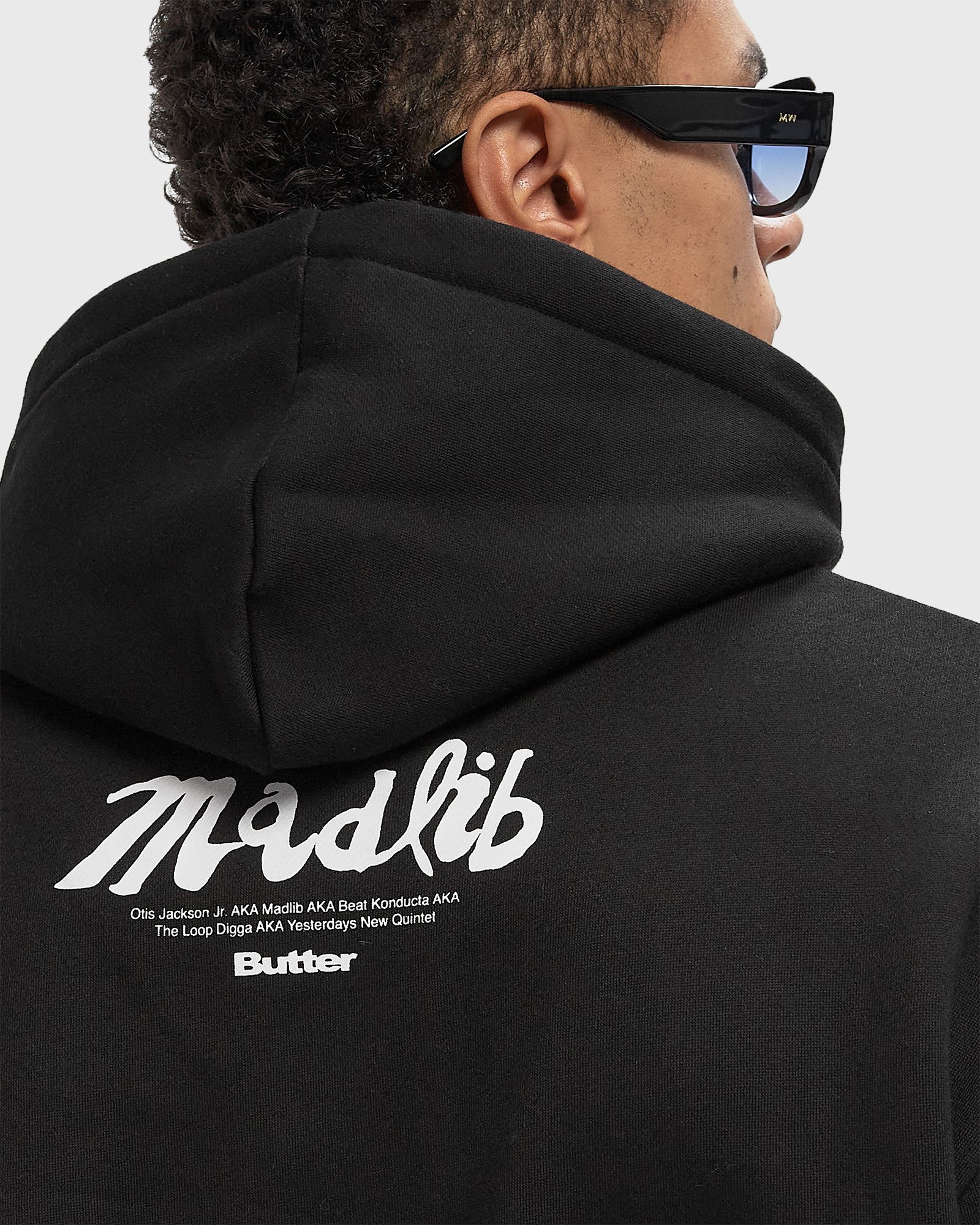 Butter Goods Madlib Pullover Hood Black | BSTN Store