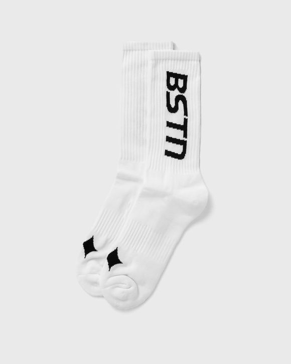 BSTN Brand BSTN Big Logo Cushioned Crew Socks Double Pack White | BSTN ...