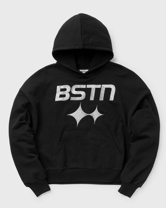 BSTN Brand Metal Logo Oversized Heavyweight Hoody Black | BSTN Store