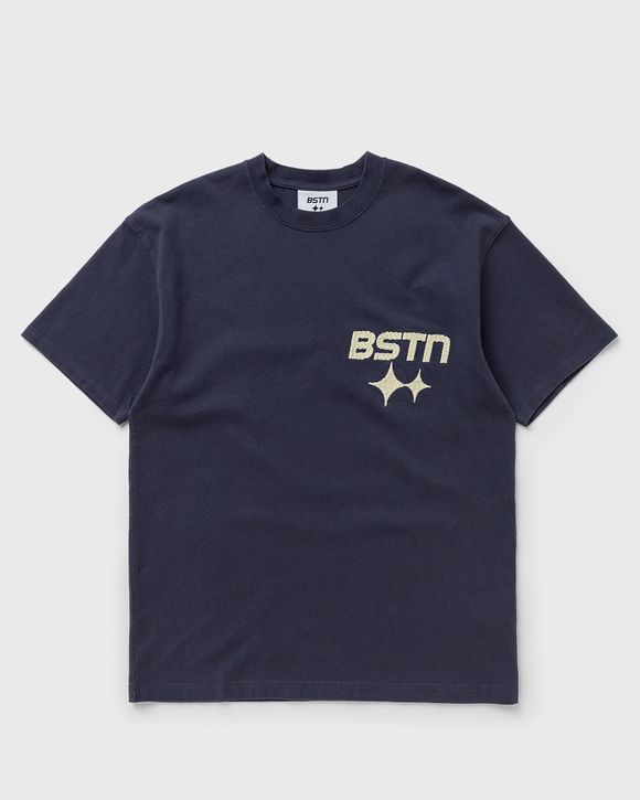 BSTN Brand Signature Stitching Logo Heavyweight Tee Blue | BSTN Store