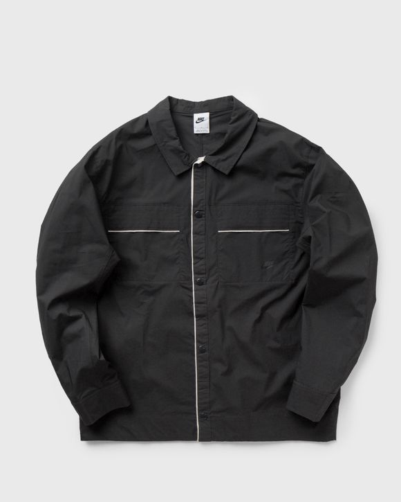 Nike Unlined Woven Button-Up Top Black | BSTN Store
