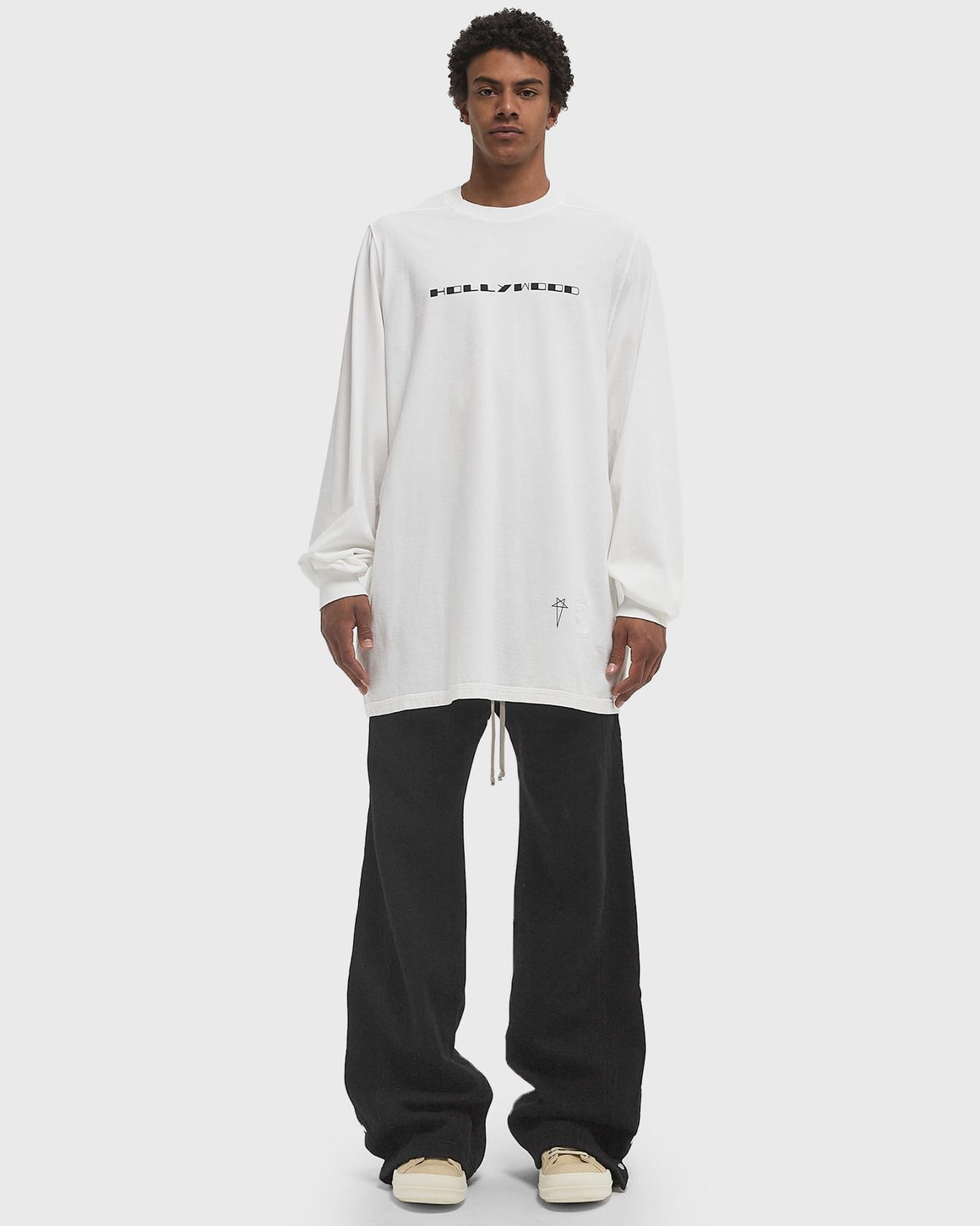Rick Owens KNIT T-SHIRT - JUMBO LS T Beige | BSTN Store Rick Owens KNIT T-SHIRT - JUMBO LS T Beige | BSTN Store
