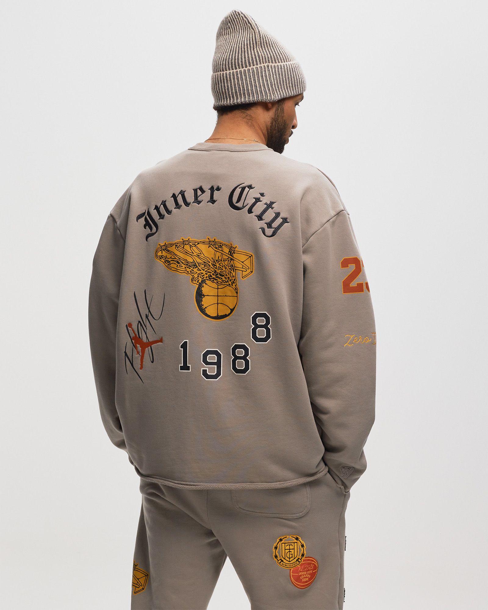 Jordan HONOR THE GIFT X JORDAN WESTBROOK CREW NECK Brown | BSTN Store