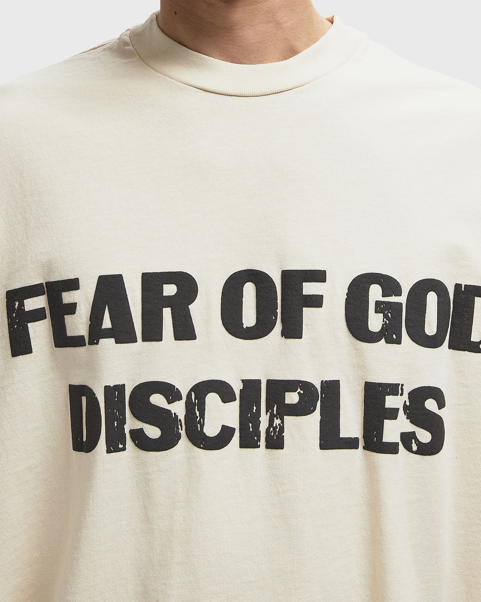 Fear of God RELAXED "DISCIPLE" TEE Beige | BSTN Store