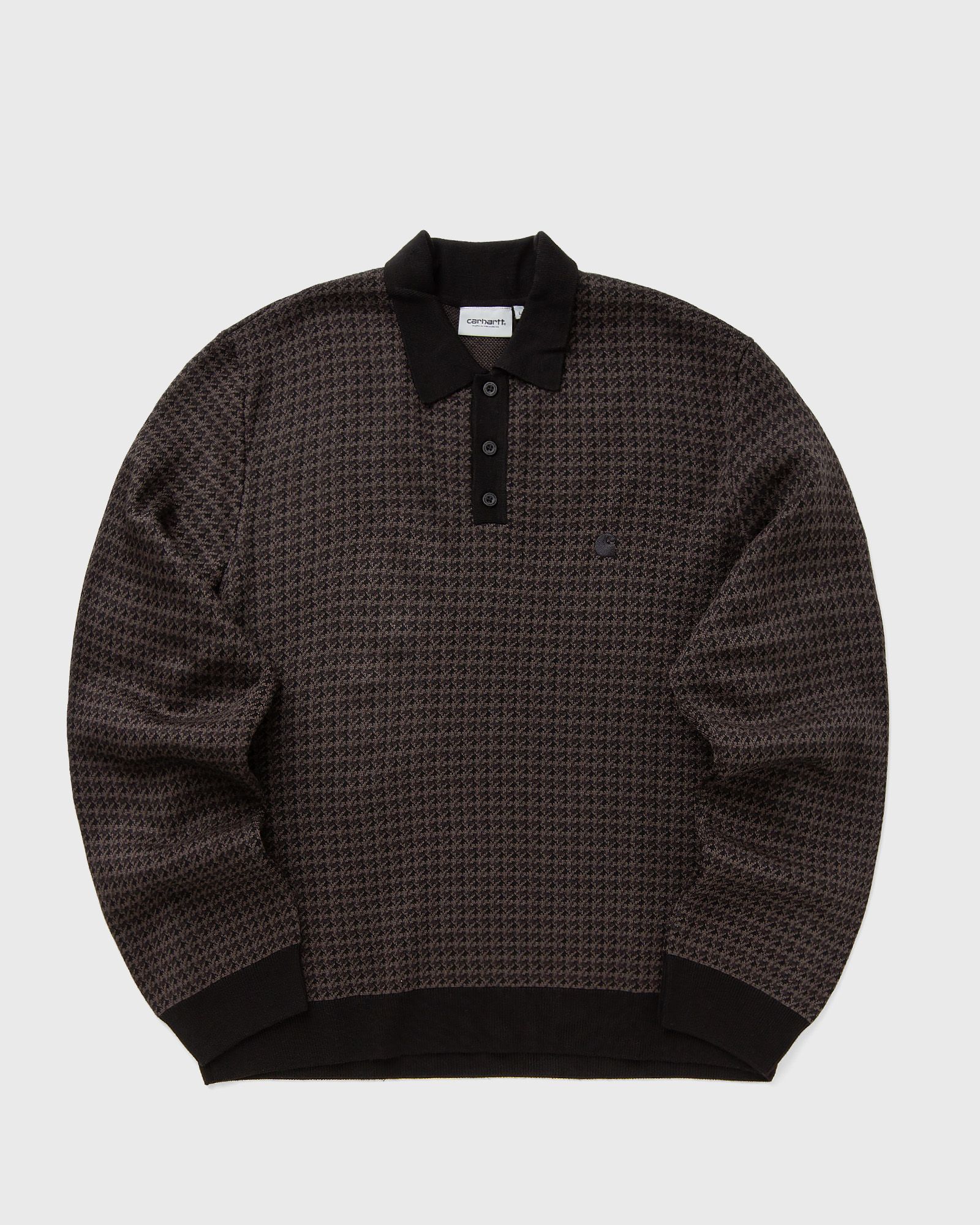 Carhartt WIP L/S Lowis Polo Brown | BSTN Store
