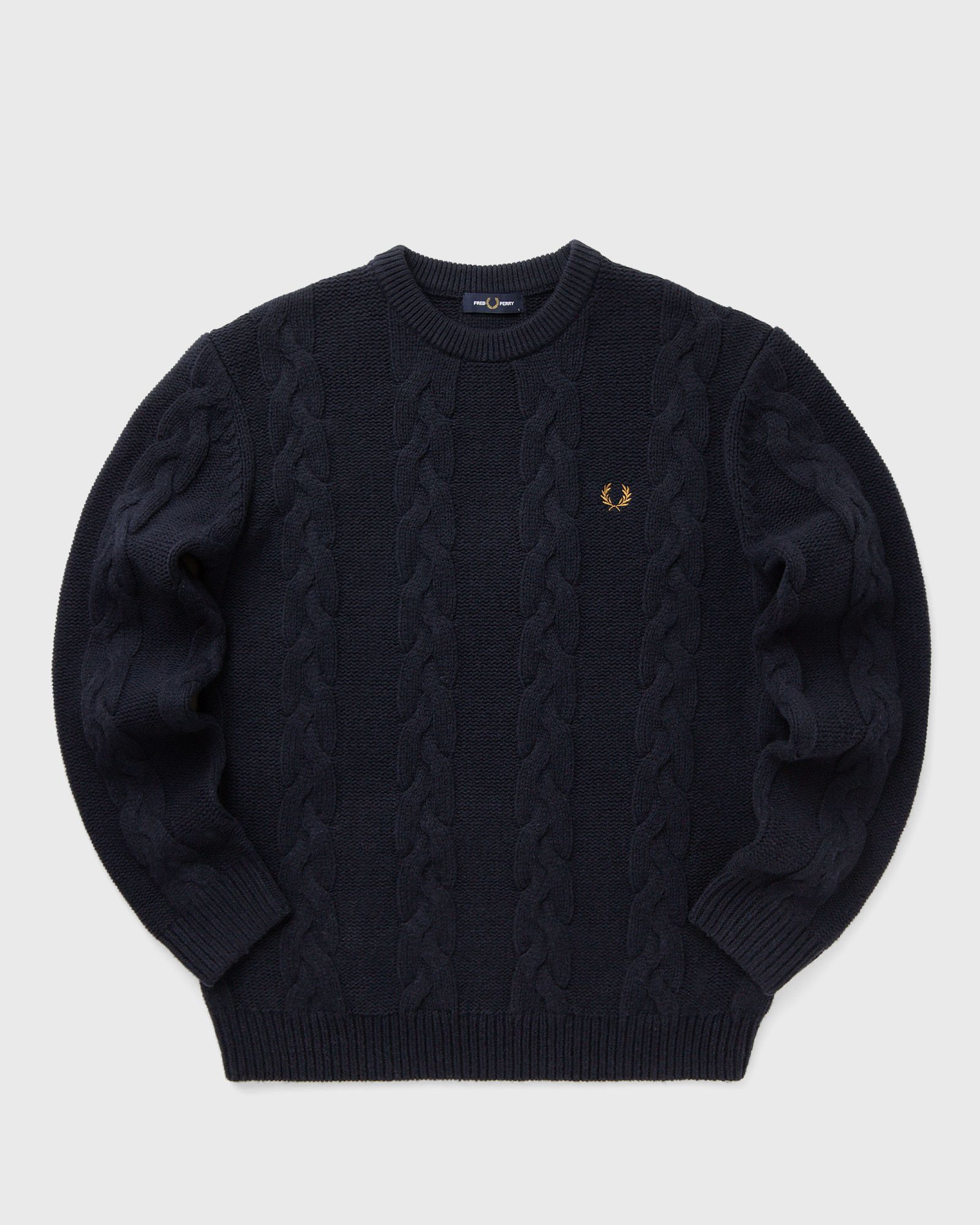 Fred Perry CHUNKY CABLE KNIT JUMPER Blue | BSTN Store