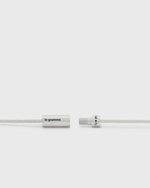 le gramme 7g brushed sterling silver cable bracelet Silver SILVER