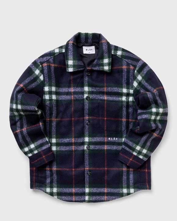 ØLÅF OLAF WOOLY PLAID JACKET Blue | BSTN Store