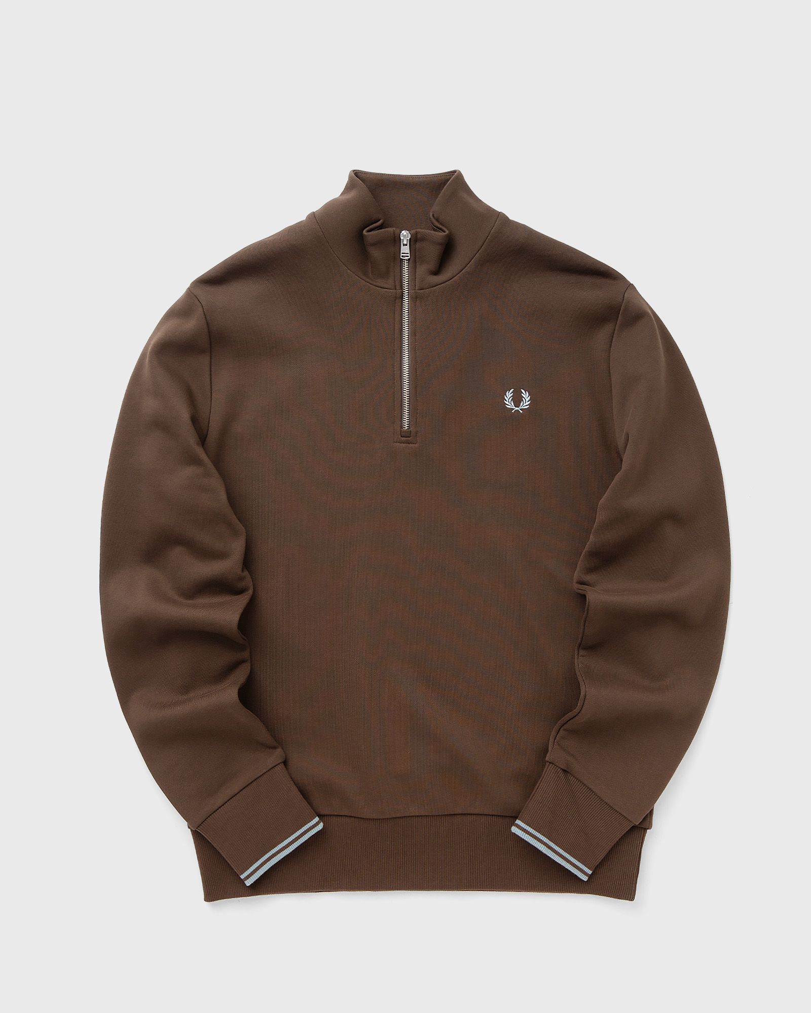 Fred Perry HALF ZIP SWEATSHIRT Brown | BSTN Store