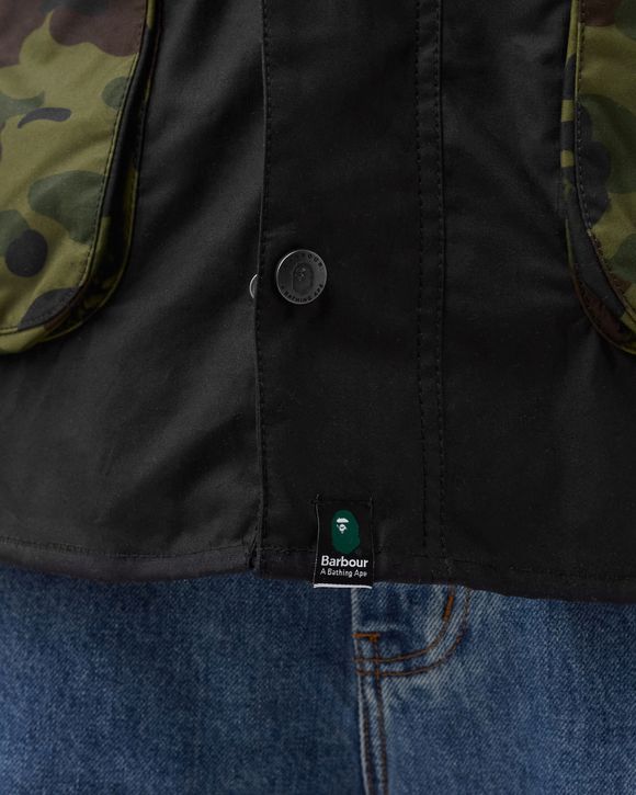 Barbour Barbour x Bape Camo Bedale Jacket Black | BSTN Store Barbour Barbour x Bape Camo Bedale Jacket Black | BSTN Store