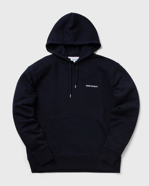 Norse Projects Arne Logo Hoodie Blue | BSTN Store