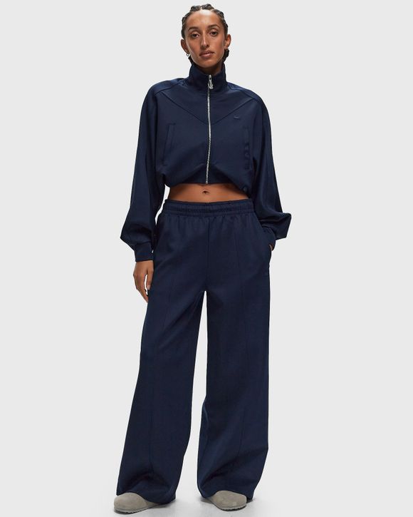 Lacoste CROPPED HIGH NECK ZIP UP INTERLOCK JACKET Blue BSTN Store