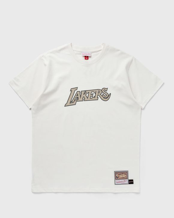 Mitchell & Ness NBA CREAM SS TEE LAKERS White | BSTN Store