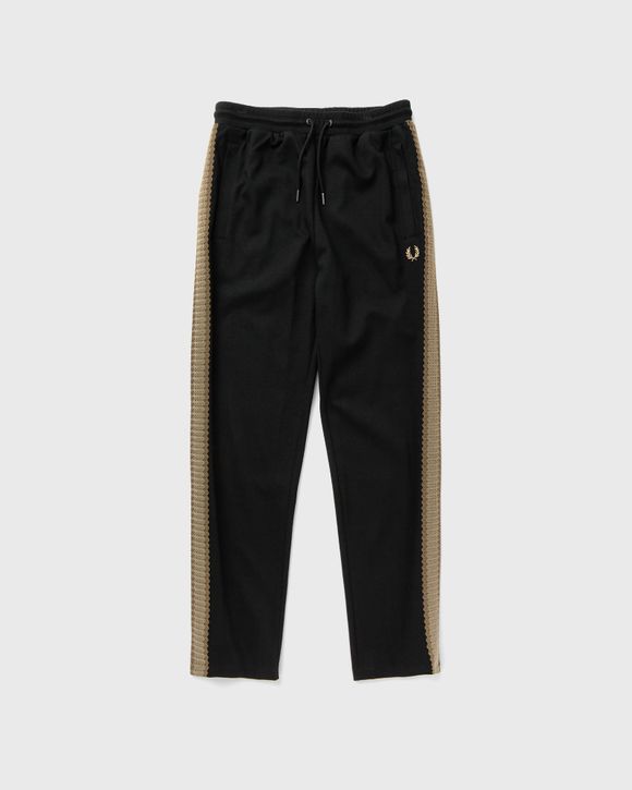 Fred Perry Crochet Tape Track Pant Black | BSTN Store