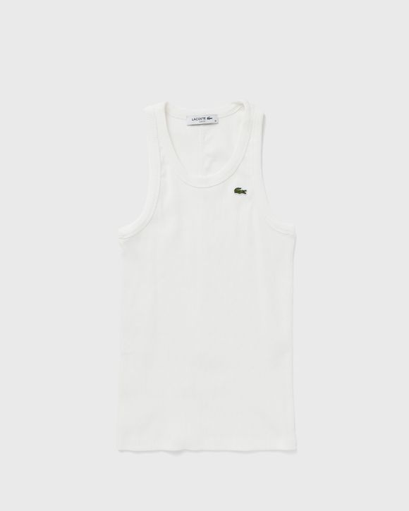Lacoste SLIM FIT COTTON TANK TOP White | BSTN Store