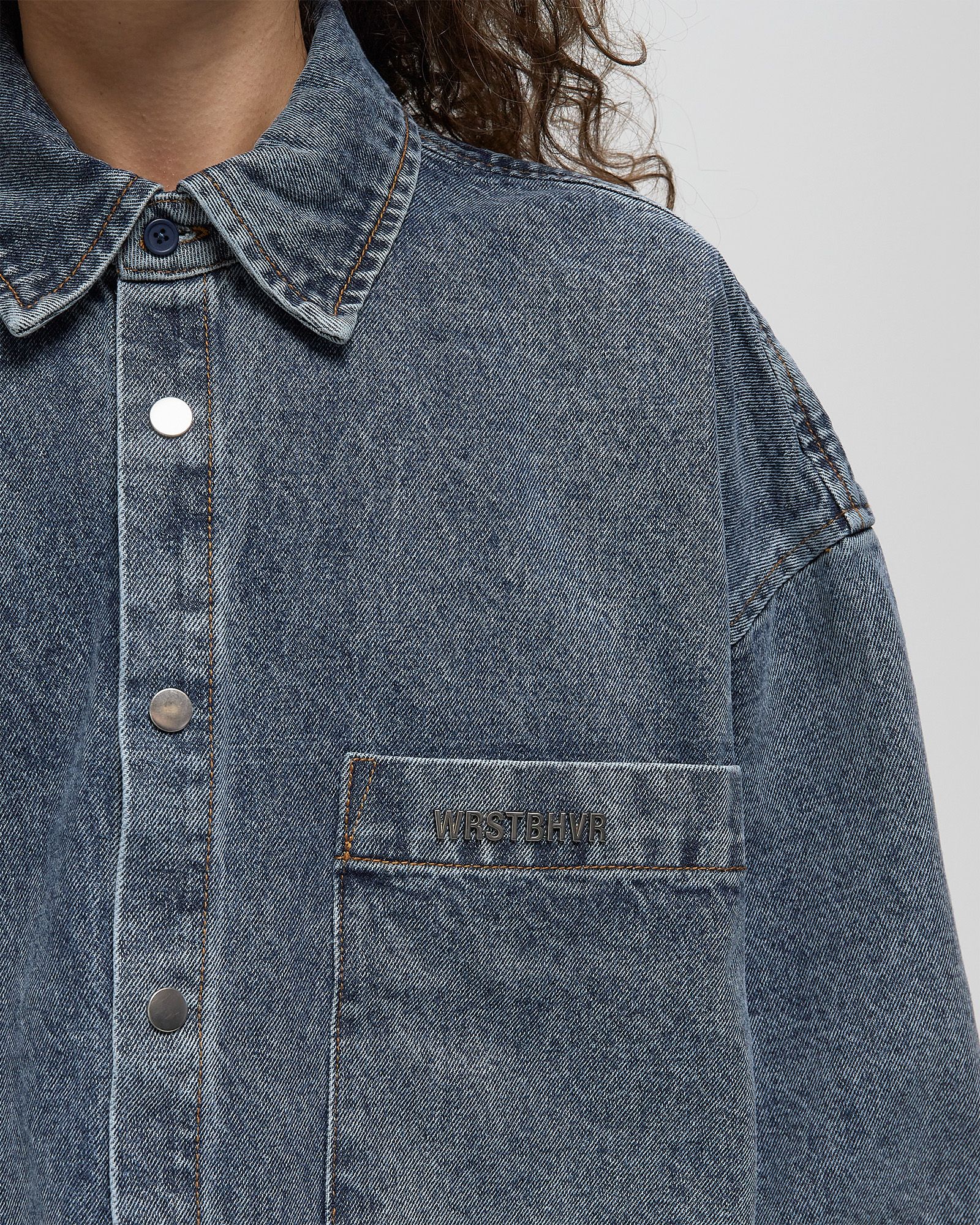 WRSTBHVR LARGO DENIM SHIRT Blue | BSTN Store